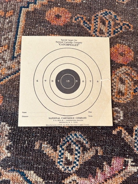Small Vintage National Cartridge Co. Target | Kreative Vintage